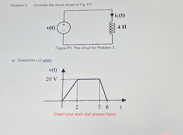 Solved Problem 3: Consider the circuit shown in Fig. P3. | Chegg.com