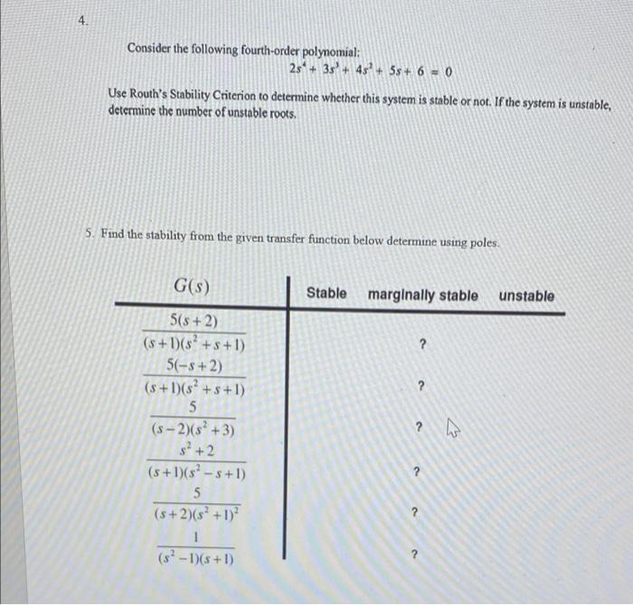 Solved 4 Consider the following fourth-order polynomial: 25* | Chegg.com