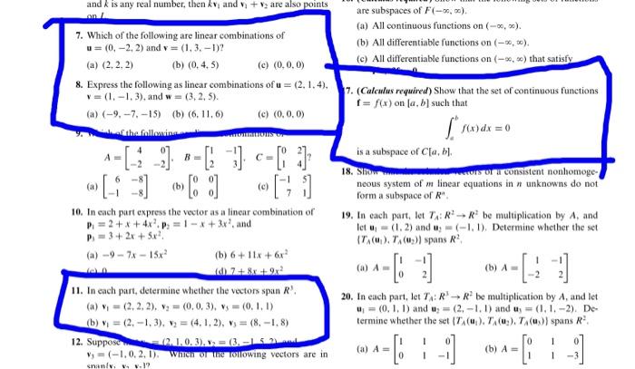 Solved Exercise Set 4.2 1. Use Theorem 4.2.1 to determine | Chegg.com