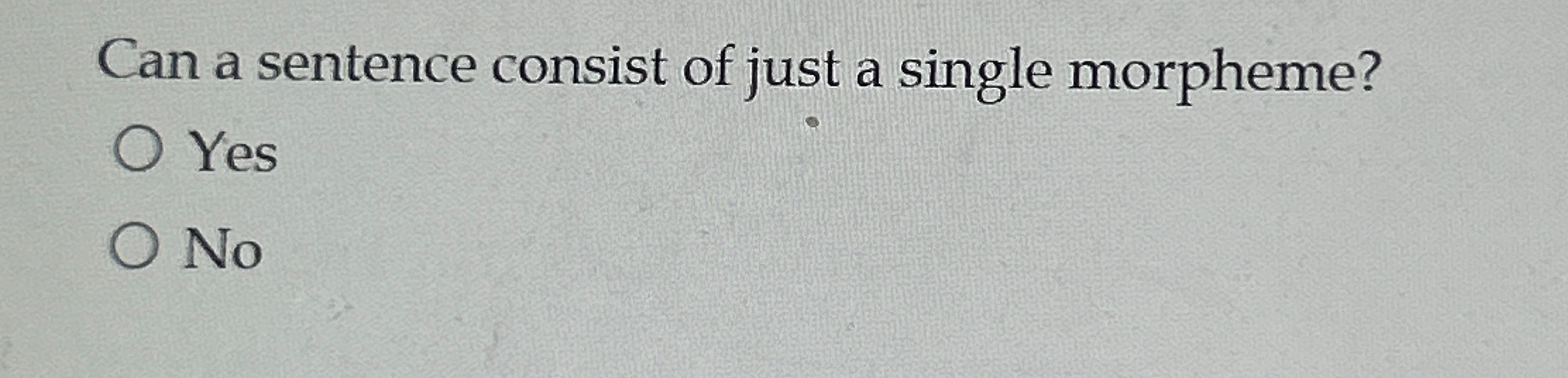 Solved Can a sentence consist of just a single | Chegg.com