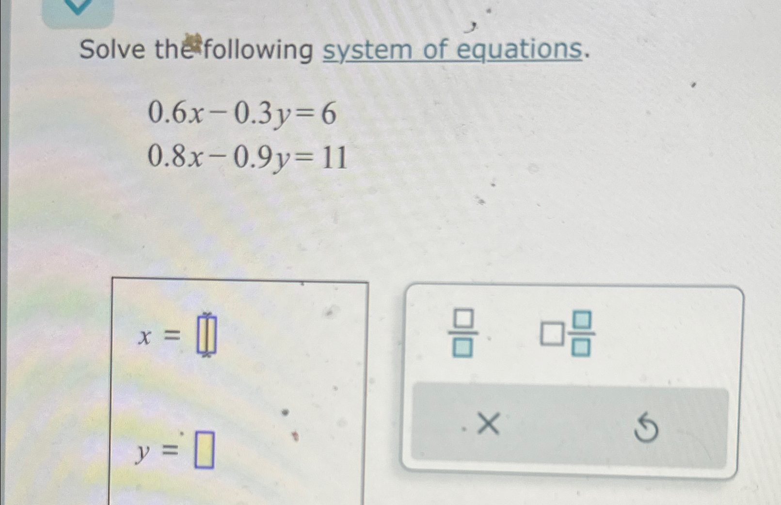 Solved Solve thellowing system of | Chegg.com