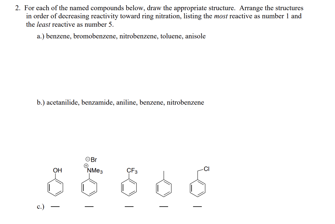 Solved 2. ﻿For each of the named compounds below, draw the | Chegg.com