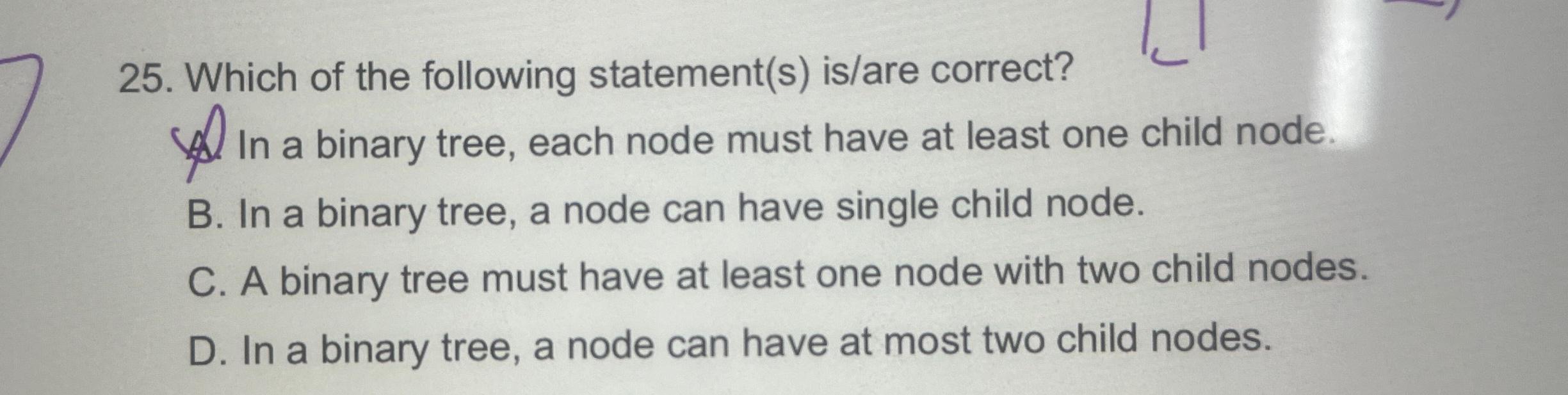 Solved Which of the following statement(s) ﻿is/are | Chegg.com