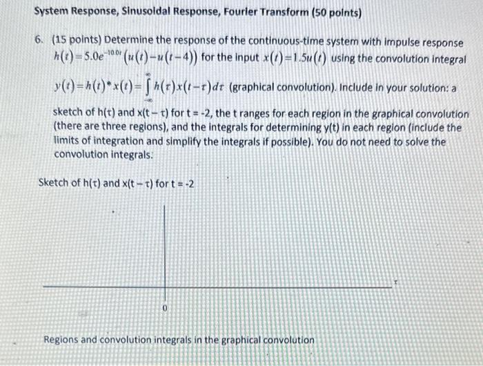 Solved System Response, Sinusoidal Response, Fourier | Chegg.com