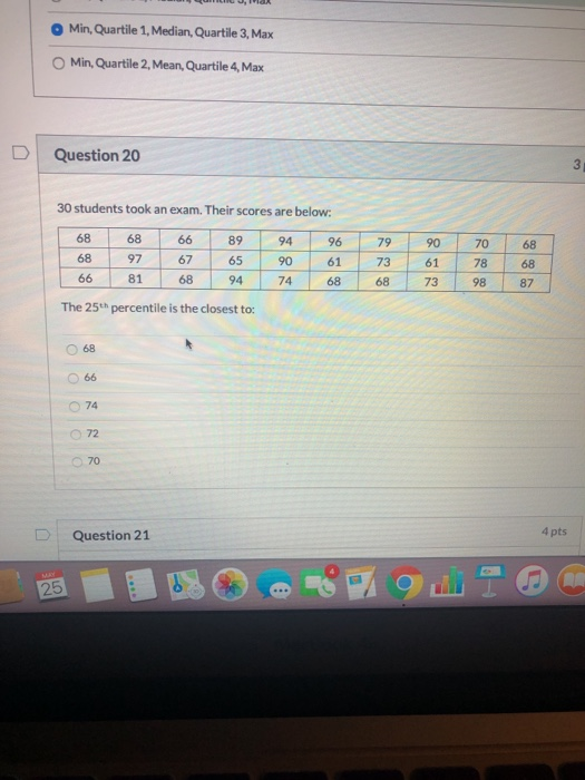 Solved Min Quartile 1 Median Quartile 3 Max Min Chegg