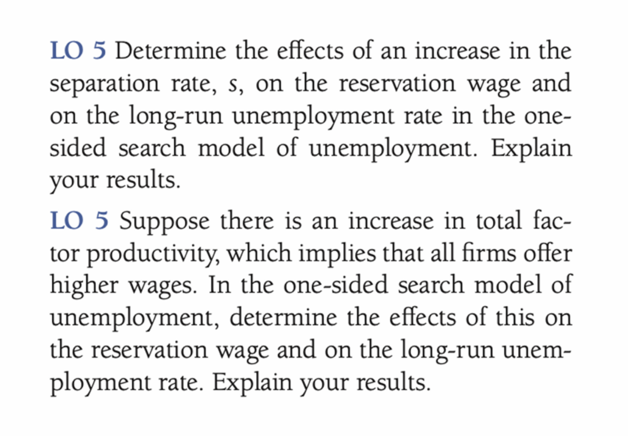 Solved LO 5 ﻿Determine the effects of an increase in | Chegg.com