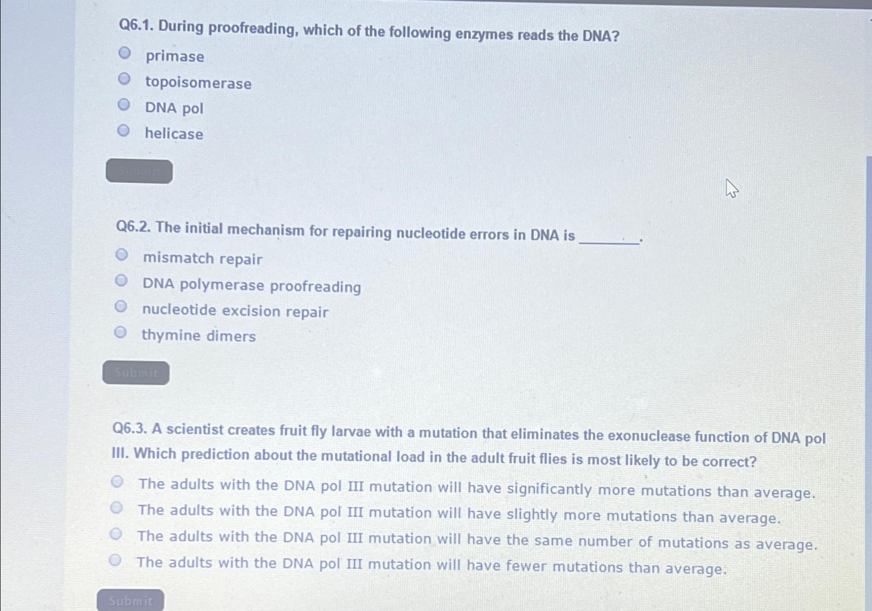 Solved Q6.1. ﻿During proofreading, which of the following | Chegg.com