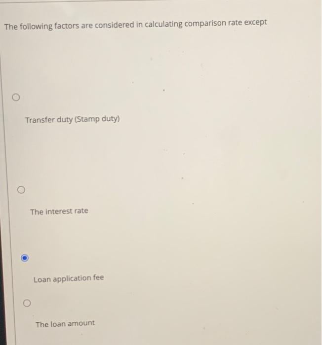 Solved The following factors are considered in calculating | Chegg.com