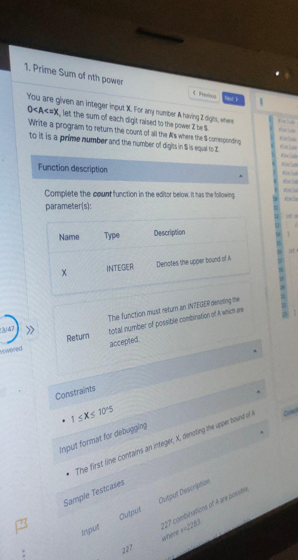 Solved 1 Prime Sum Of Nth Power You Are Given An Integer