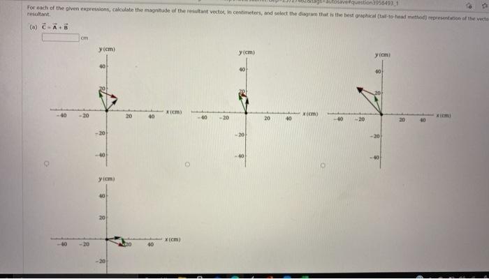 Solved Two position vectors and are shown in the diagram | Chegg.com