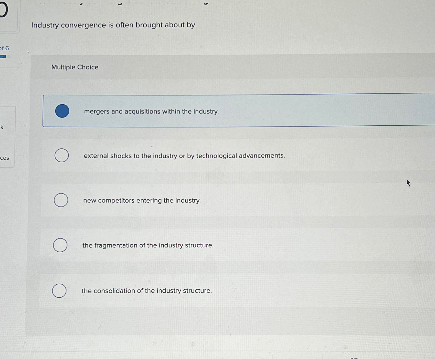 Solved Industry convergence is often brought about | Chegg.com