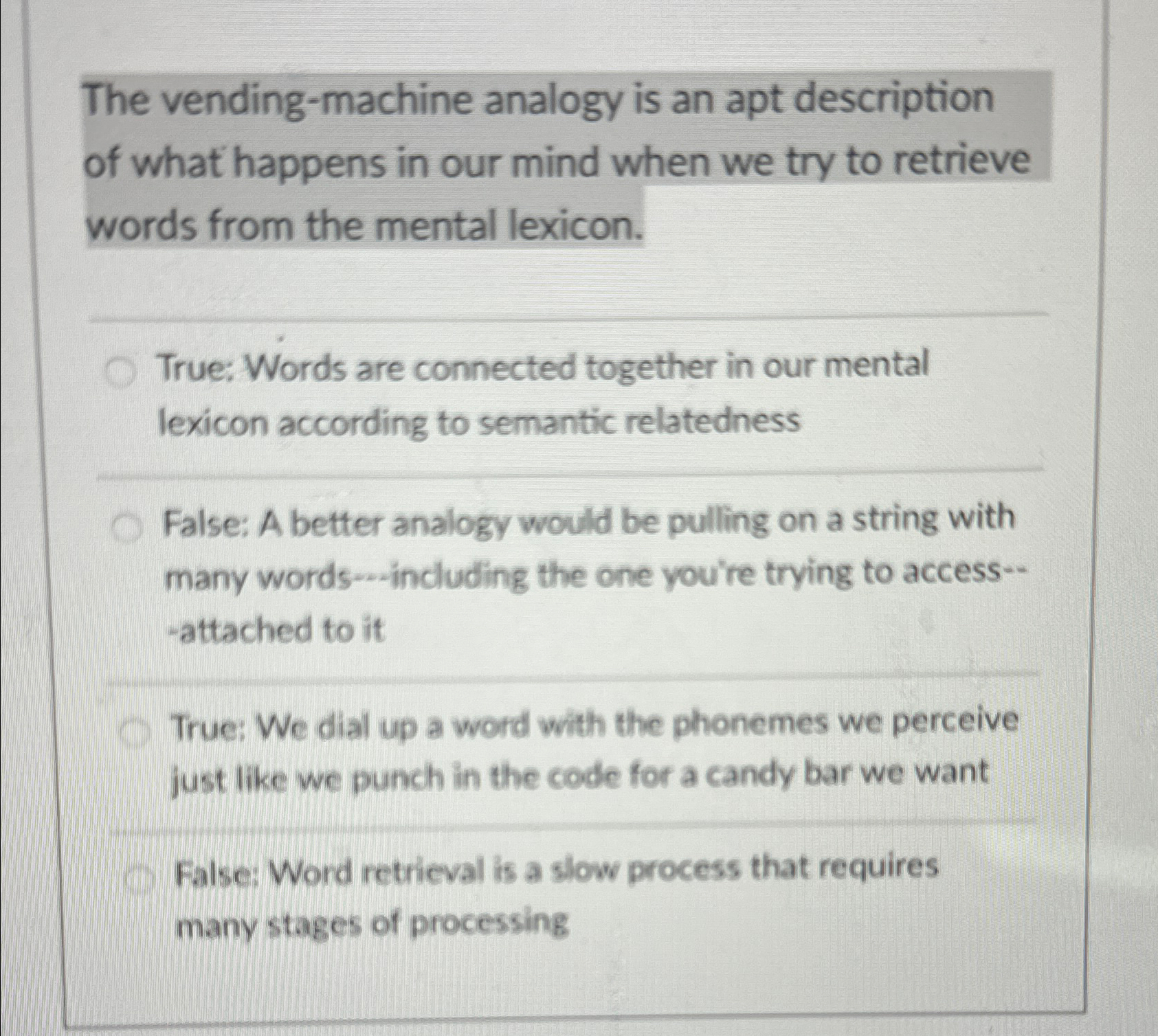 Solved The vending-machine analogy is an apt description of | Chegg.com