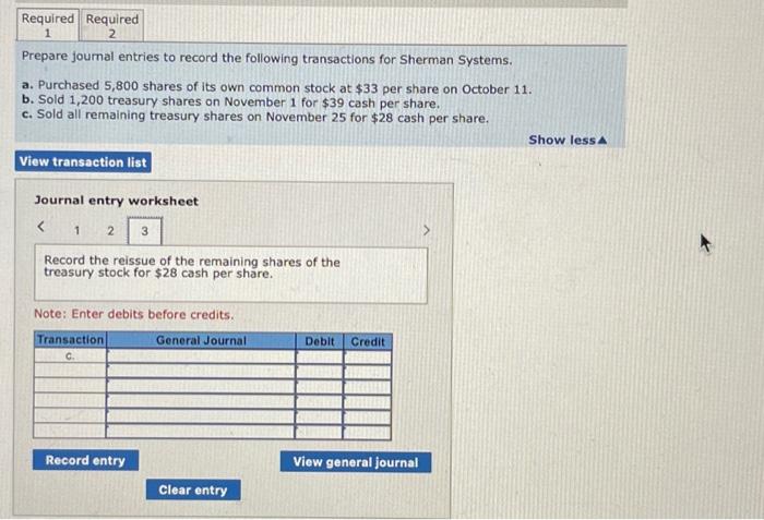 Solved Exercise 11-14 (Algo) Recording and reporting | Chegg.com