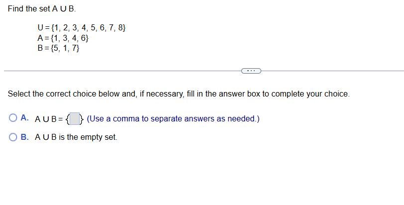 Solved Find the set | Chegg.com