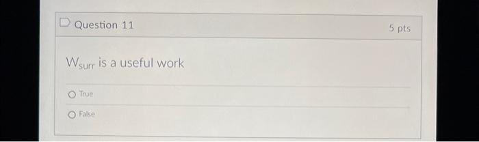 Solved The work potential of the energy contained in a | Chegg.com