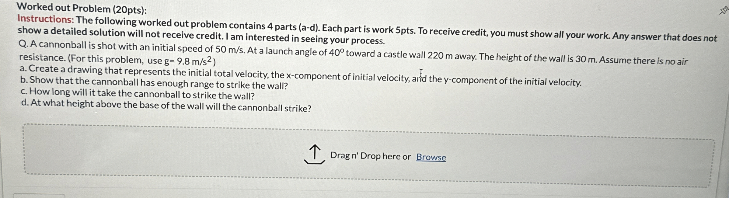 Solved Worked out Problem (20pts):Instructions: The | Chegg.com