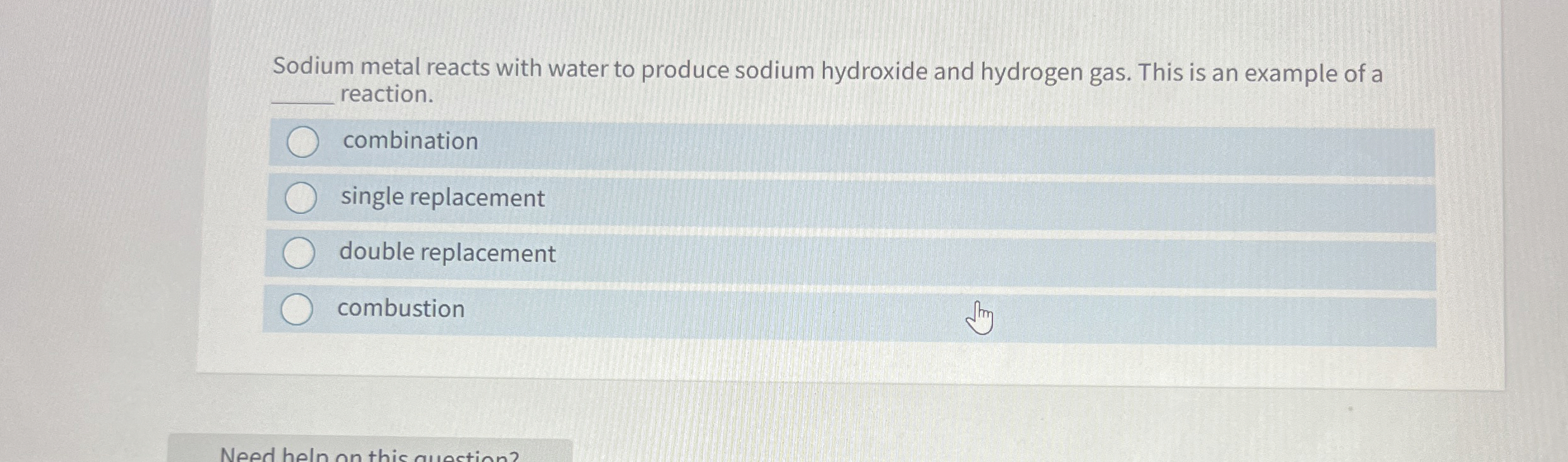 Solved Sodium metal reacts with water to produce sodium | Chegg.com