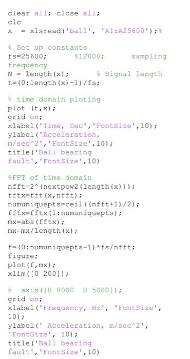 clear all; close all; clc X = xlsread('ball', | Chegg.com