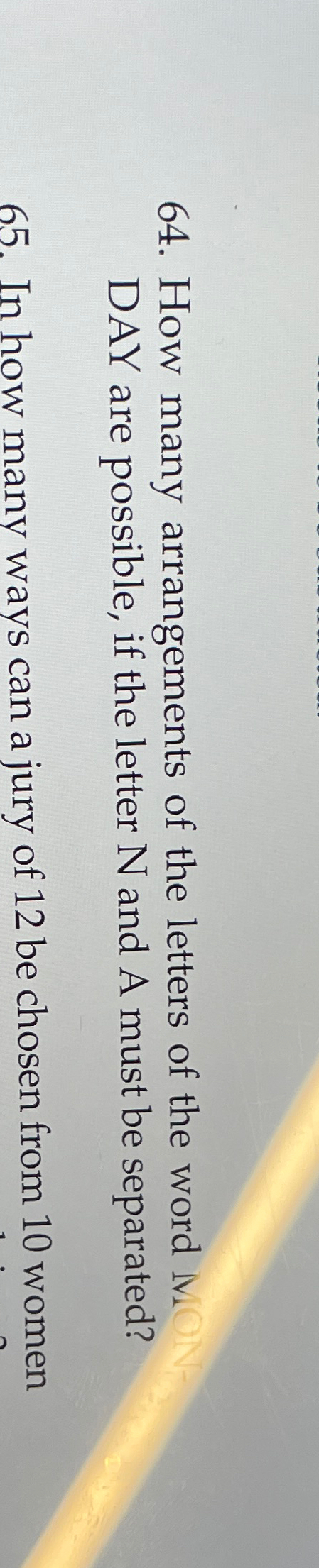 Solved How many arrangements of the letters of the word M | Chegg.com