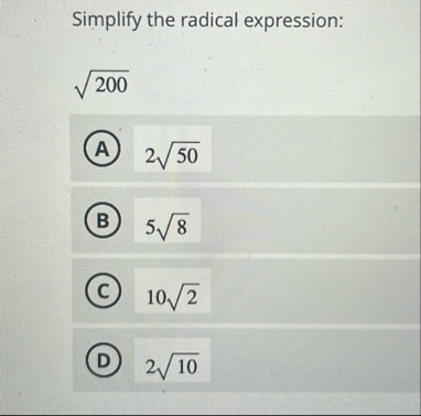 Solved Simplify the radical | Chegg.com