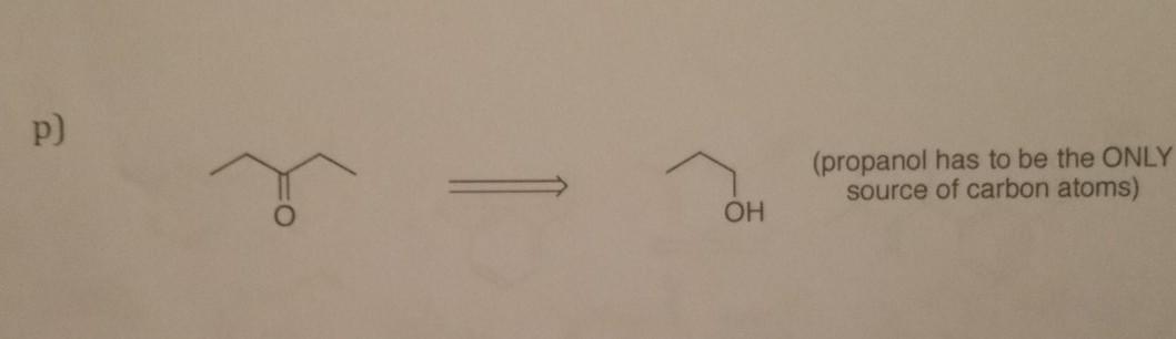 Solved p) (propanol has to be the ONLY source of carbon | Chegg.com