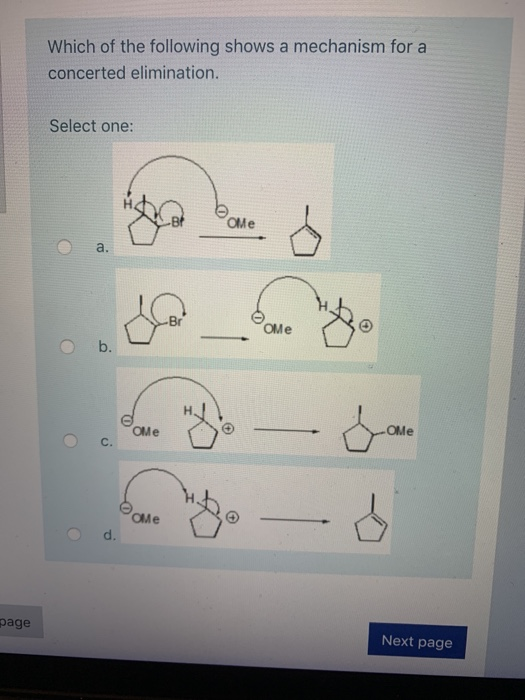 Solved Which of the following shows a mechanism for a | Chegg.com