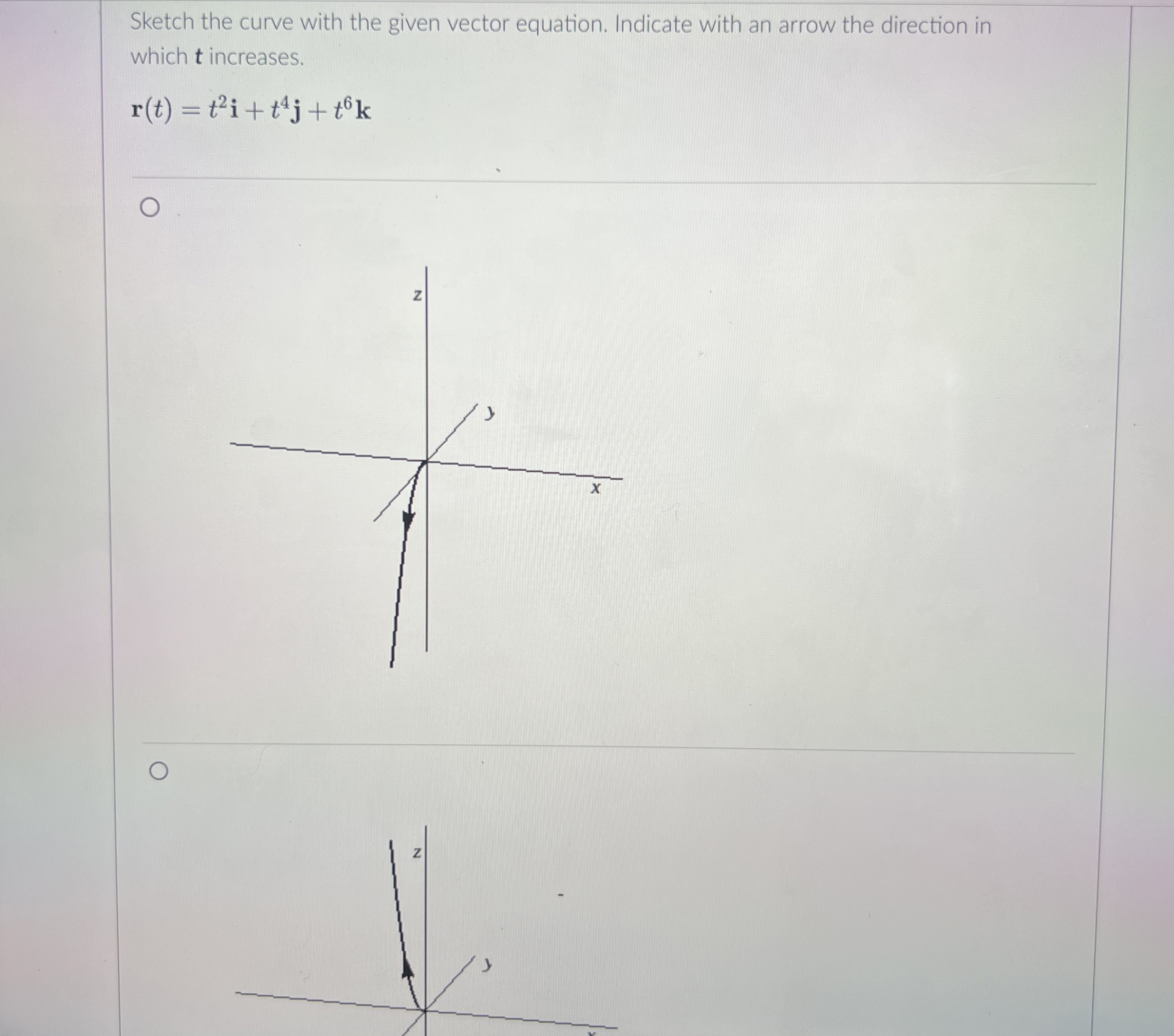 Solved Sketch the curve with the given vector equation. | Chegg.com