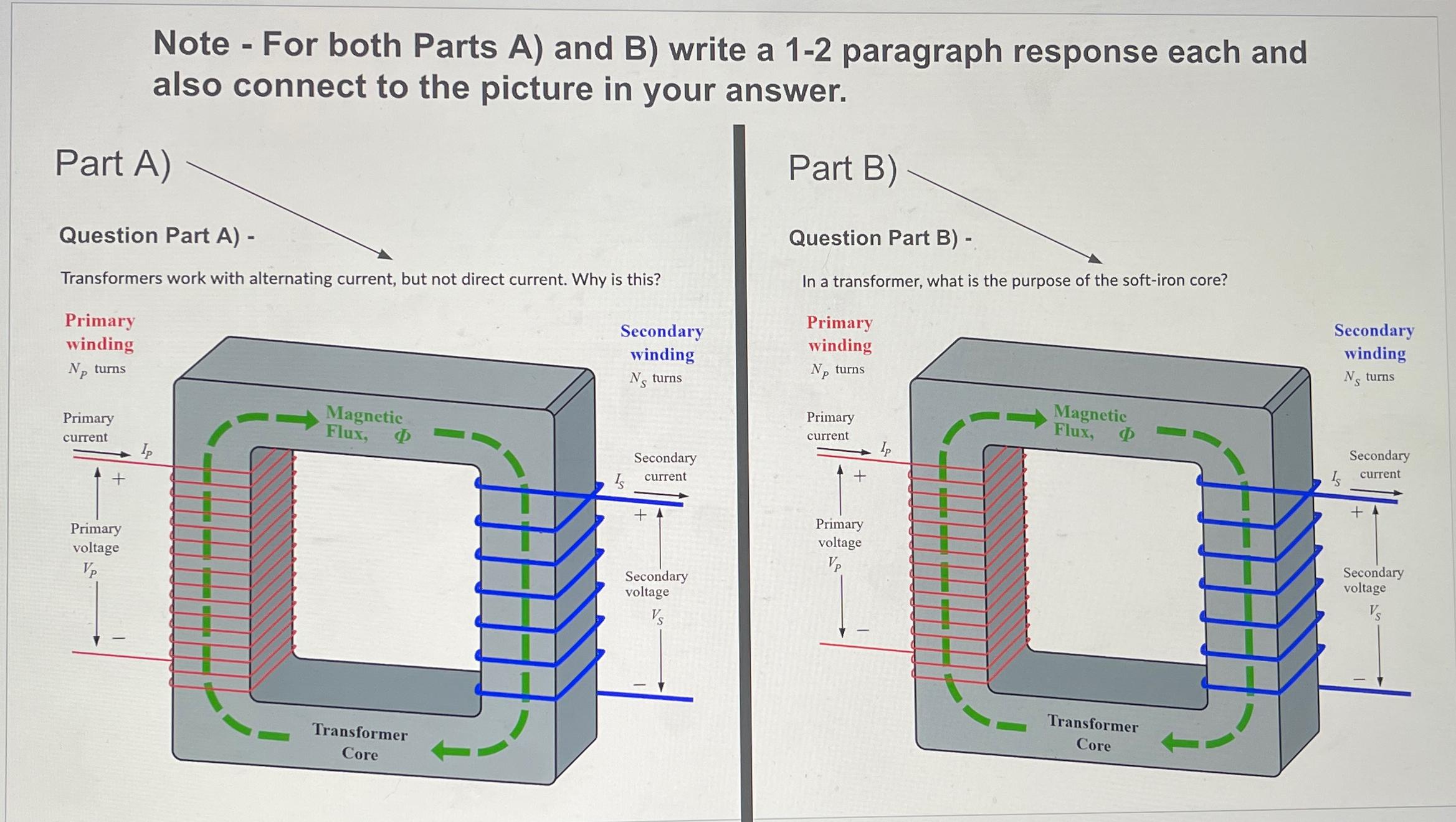 Solved Note - ﻿For both Parts A) ﻿and B) ﻿write a 1-2 | Chegg.com