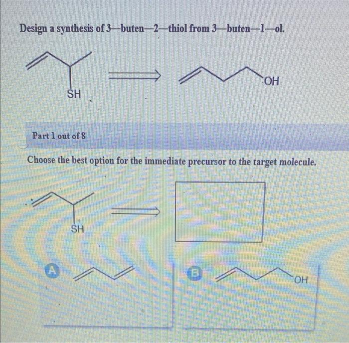 Solved Design a synthesis of 3-buten-2-thiol from | Chegg.com