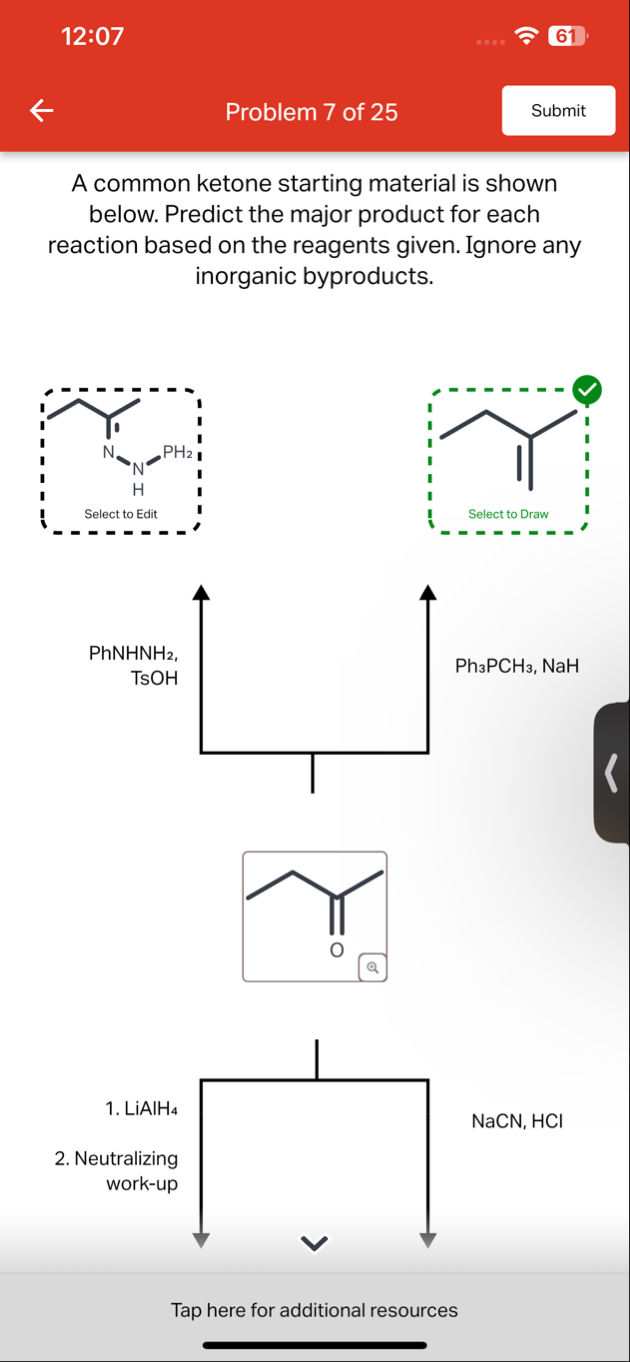 Solved I am having difficulty with the .PhNHNH2, ﻿TsOH by | Chegg.com