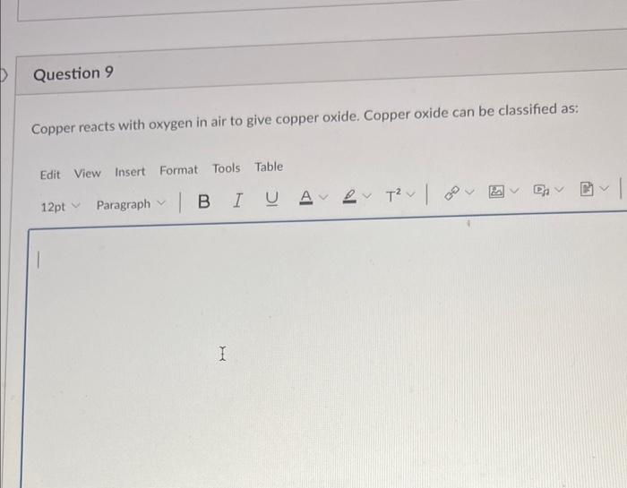 Solved Copper reacts with oxygen in air to give copper | Chegg.com