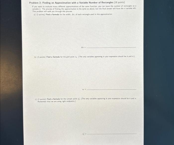 Solved For the following problems, consider the function | Chegg.com