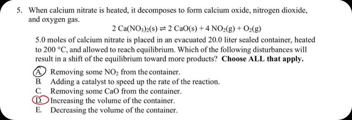 Solved When calcium nitrate is heated, it decomposes to form | Chegg.com