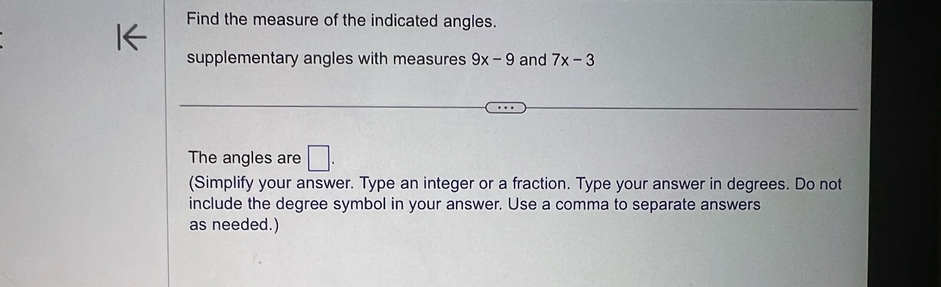 Solved Find the measure of the indicated | Chegg.com