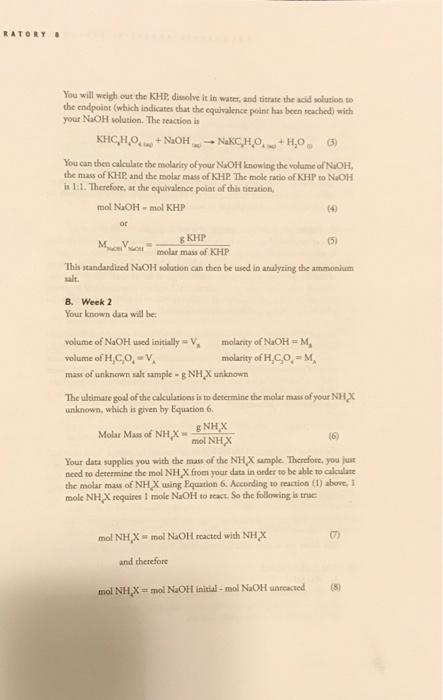 Solved DATA A. NaOH Preparation Volume of concentrated NaOH | Chegg.com