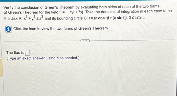 Solved Verify the conclusion of Green's Theorem by | Chegg.com
