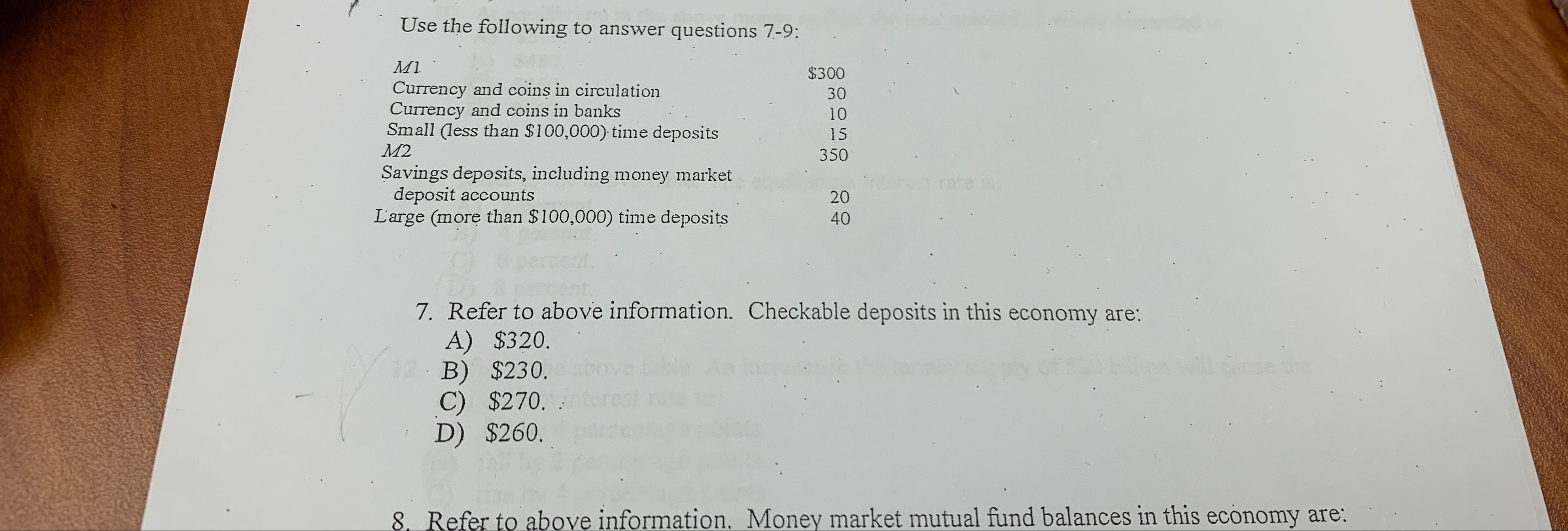 Solved Use the following to answer questions | Chegg.com