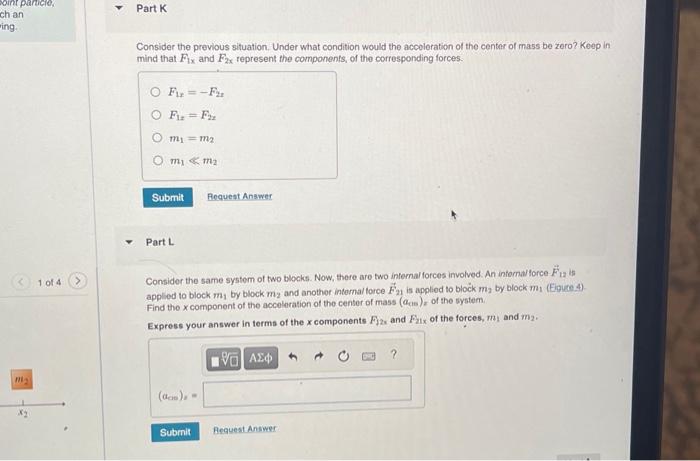 Find The X Coordinate Xcm Of The Center Of Mass Of