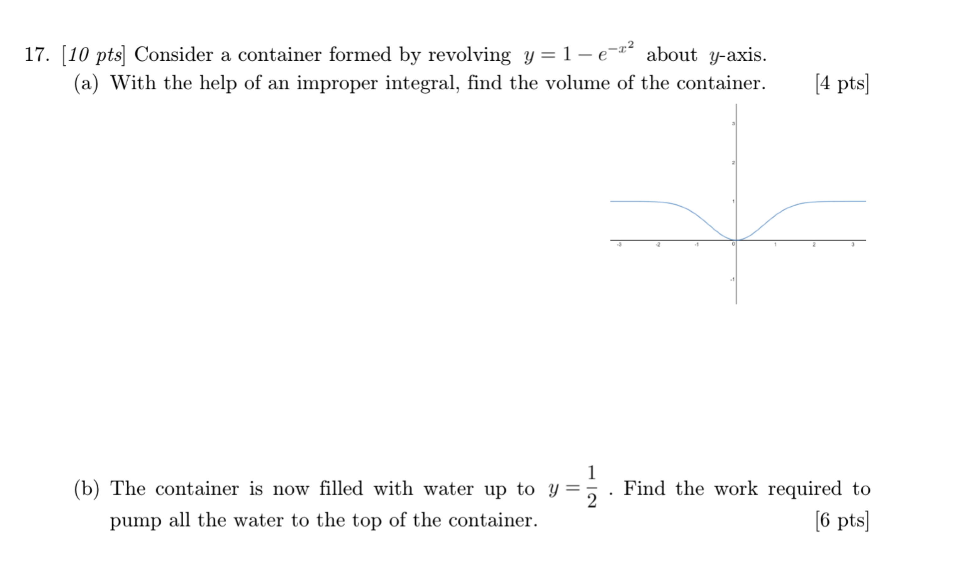 Solved 10pts ﻿Consider a container formed by revolving | Chegg.com