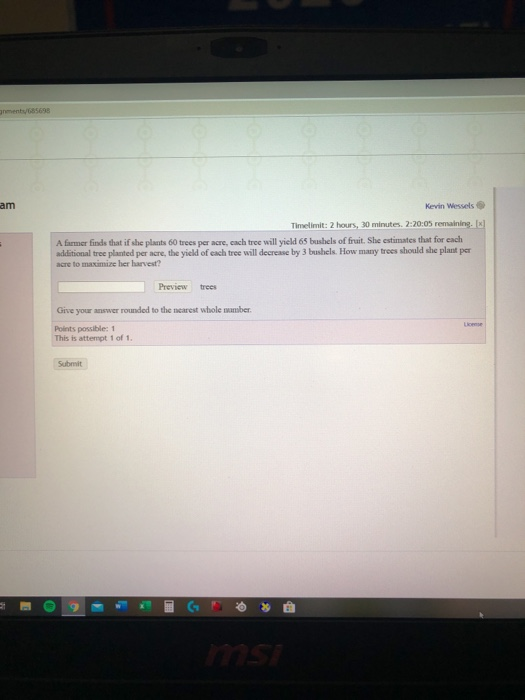 Solved am Kevin Wessels Timelimit: 2 hours, 30 minutes. | Chegg.com