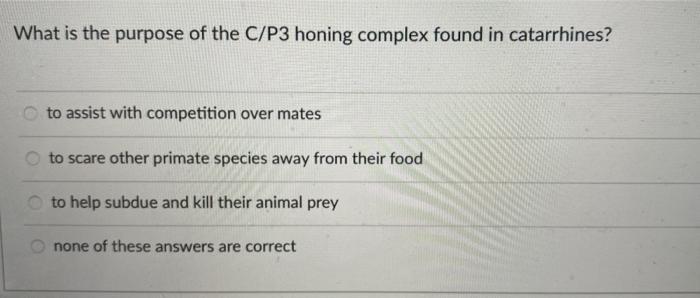 Solved What is the purpose of the C/P3 honing complex found | Chegg.com