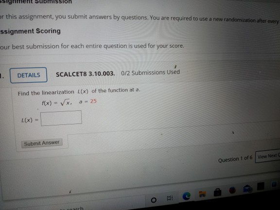 Solved or this assignment, you submit answers by questions. | Chegg.com