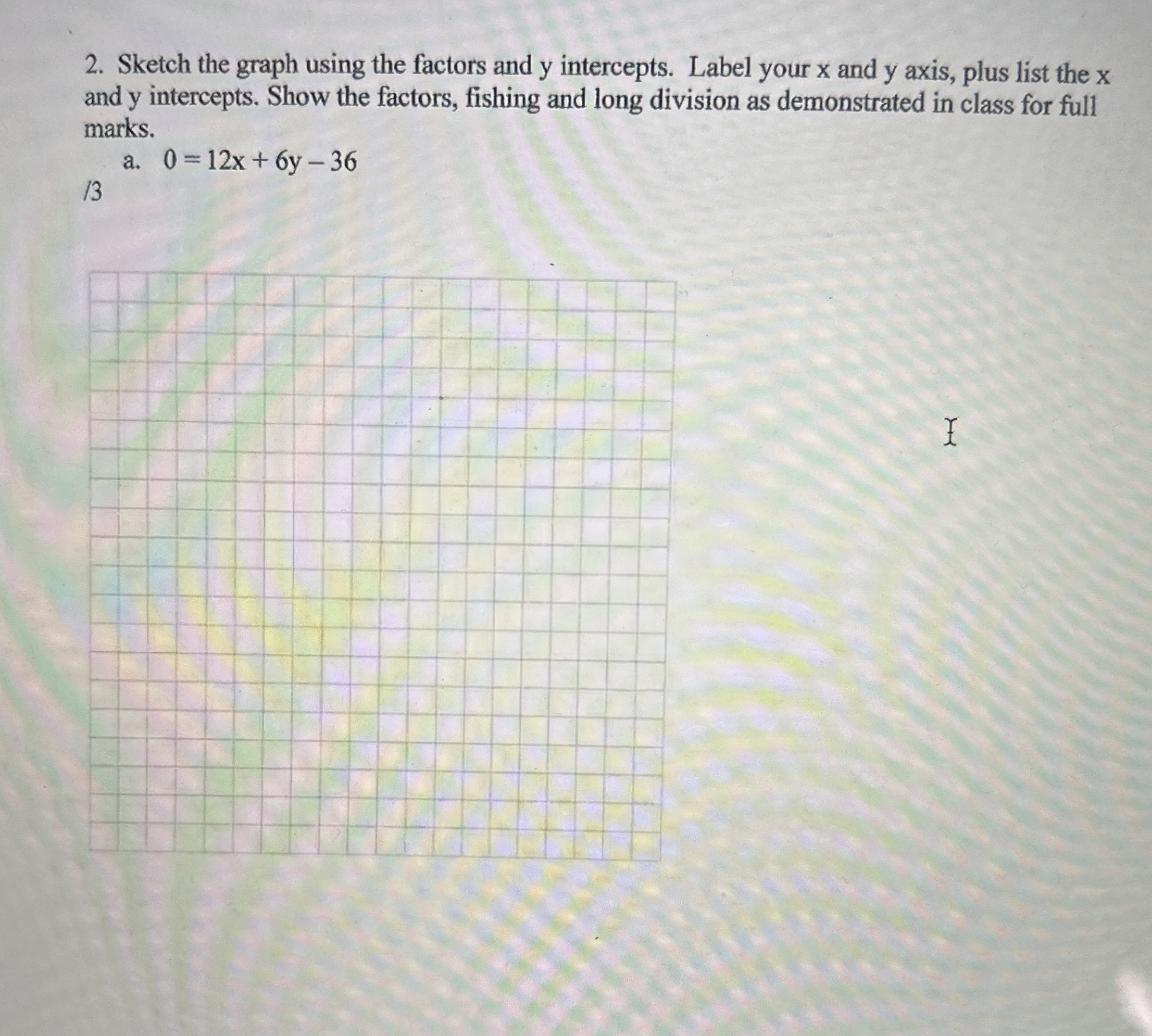 Solved Sketch the graph using the factors and y intercepts. | Chegg.com
