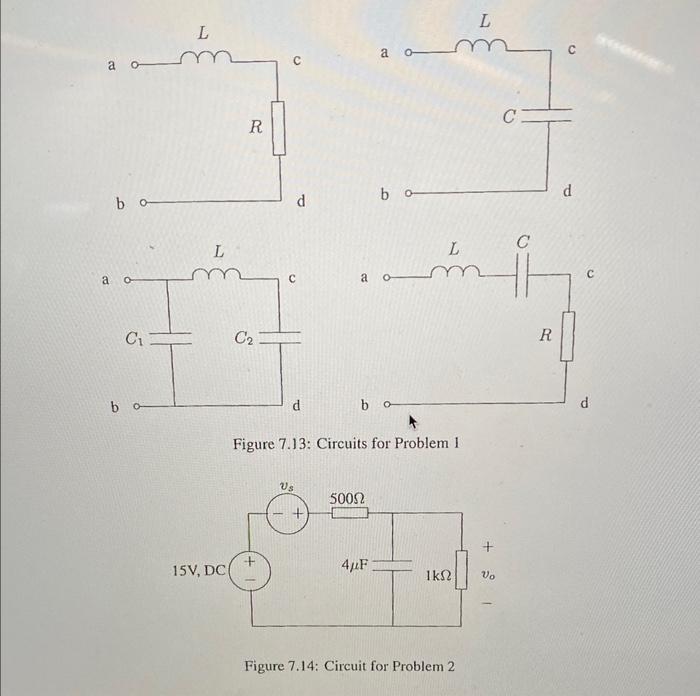 Solved 1. Find the equivalent impedances of the circuits | Chegg.com