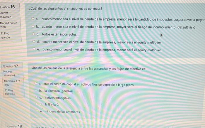 Solved ¿Cuál de las siguientes afirmaciones es correcta? a. | Chegg.com