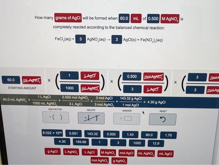 Solved completely reacted according to the balanced chemical | Chegg.com