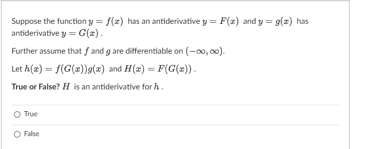 Solved Suppose the function y=f(x) ﻿has an antiderivative | Chegg.com