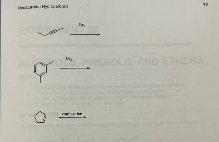 Solved PART A. PROPERTIES OF UNSATURATED HYDROCARBONS 1. How | Chegg.com