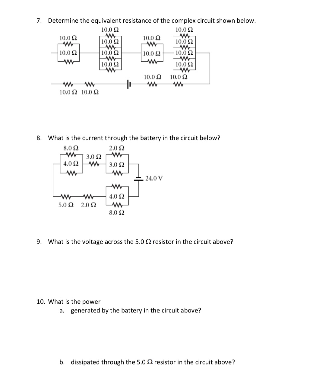 Solved Determine the equivalent resistance of the complex | Chegg.com