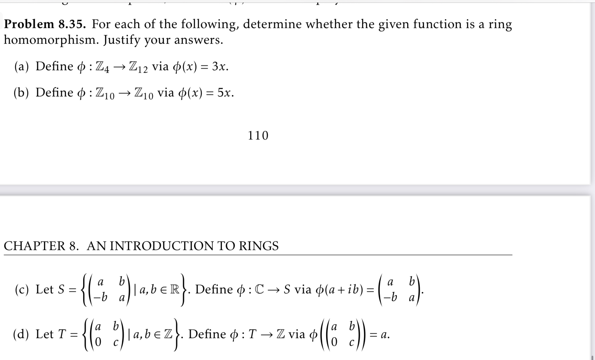 Solved Problem 8.35. ﻿For each of the following, determine | Chegg.com